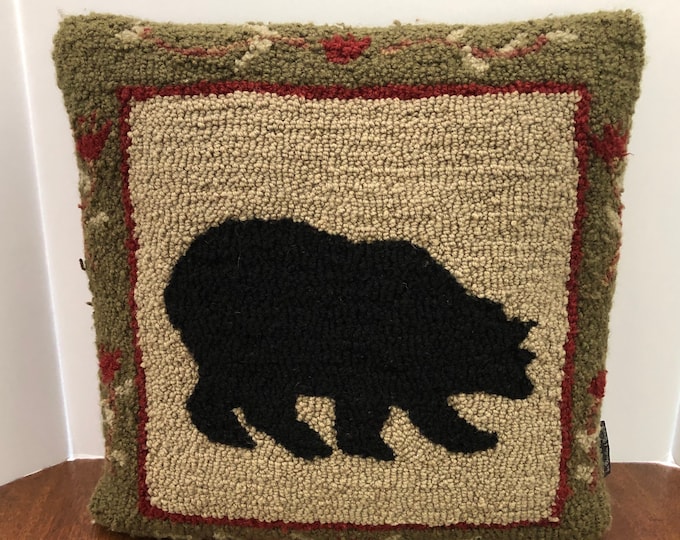 Laura Megroz Bear Pillow - Etsy