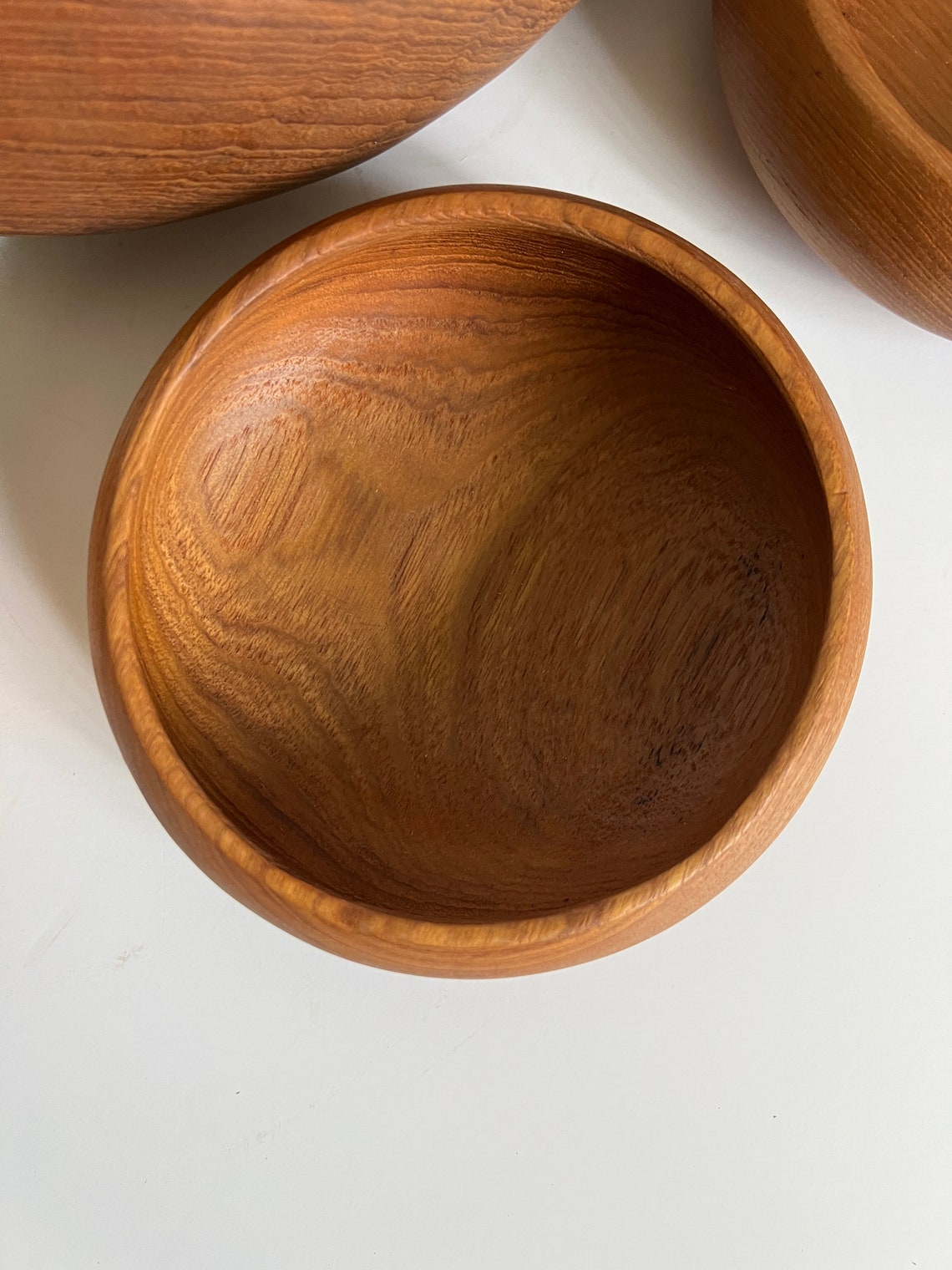 Teak Wood Salad Bowl Vintage Philcraft Thailand Danish - Etsy