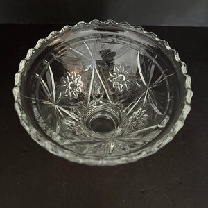 Anchor Hocking, Pattern Pressed Star & Fan, Prescut Clear, Circa 1960 ...