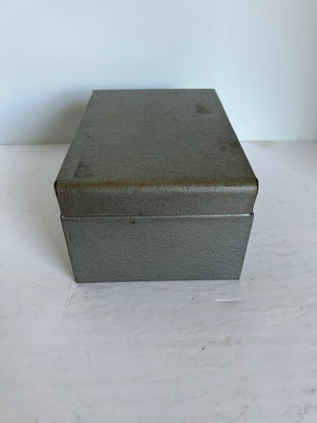 Recipe Box, 3x5 Cards, Metal Card File Box, Vintage, Hard to Find - Etsy