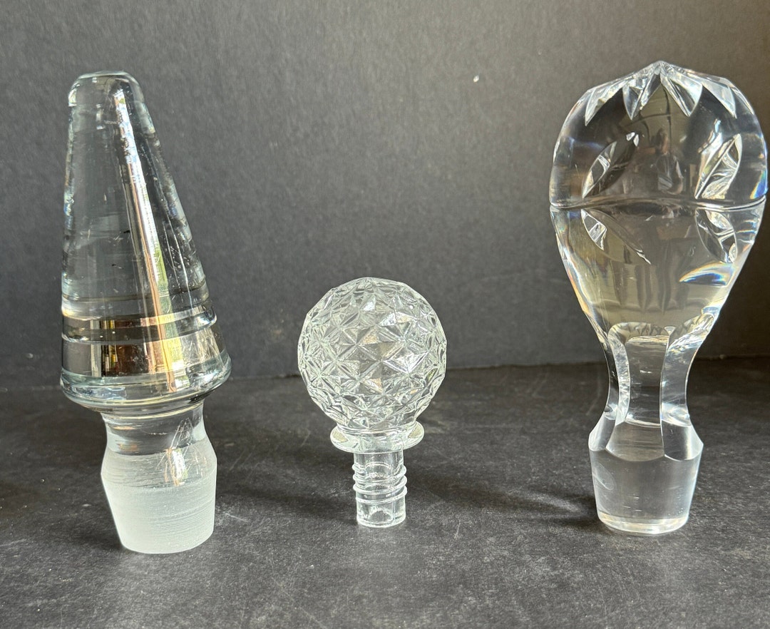 Decanter Stoppers, Chrystal, Antique, Replacement Stoppers, Cruet ...