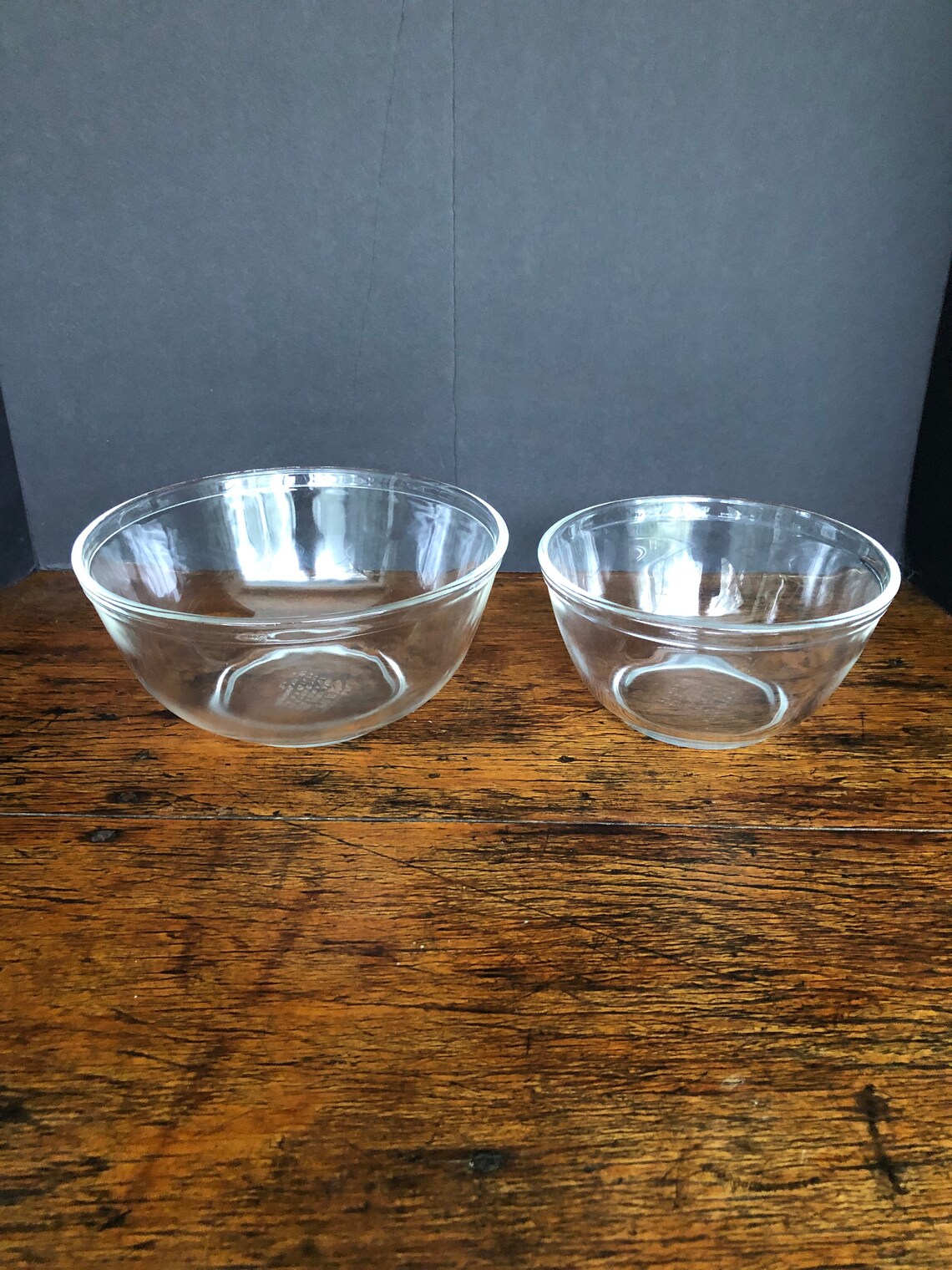Pyrex Mixing Bowls Glass Nesting Bowls Set of Two Marked 10 - Etsy
