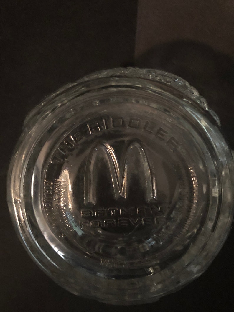 Batman Riddler Two Face Clear Glass Cups Collectable - Etsy