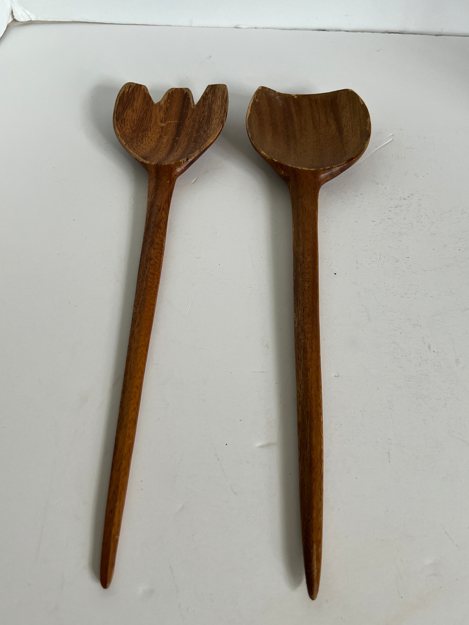 Teak Wood Salad Bowl Vintage Philcraft Thailand Danish - Etsy