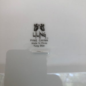 Platter, China, Vintage, Rose Design, Liling Stamp, Oval Serving Dish ...