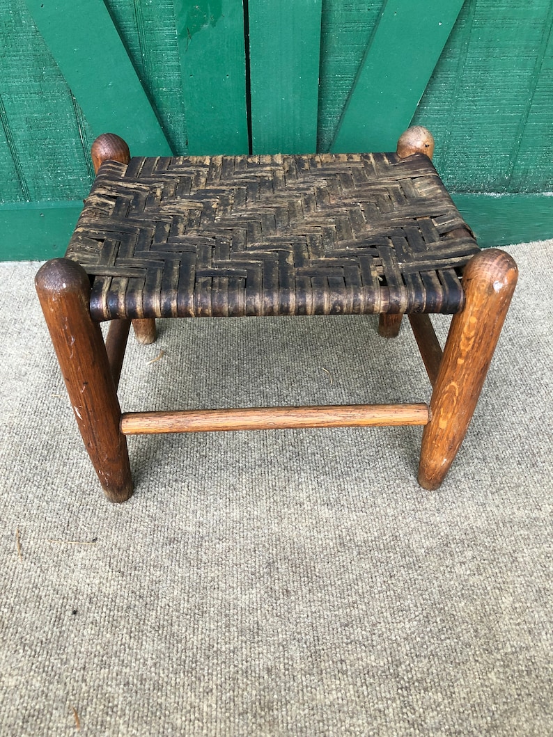 Shaker Style Stool Bench Woven Splint Maple Frame - Etsy
