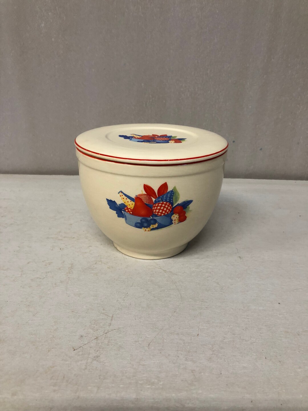 Calico Fruit by Universal,craquelure , Antique Collectables, CIRCA 1940 ...