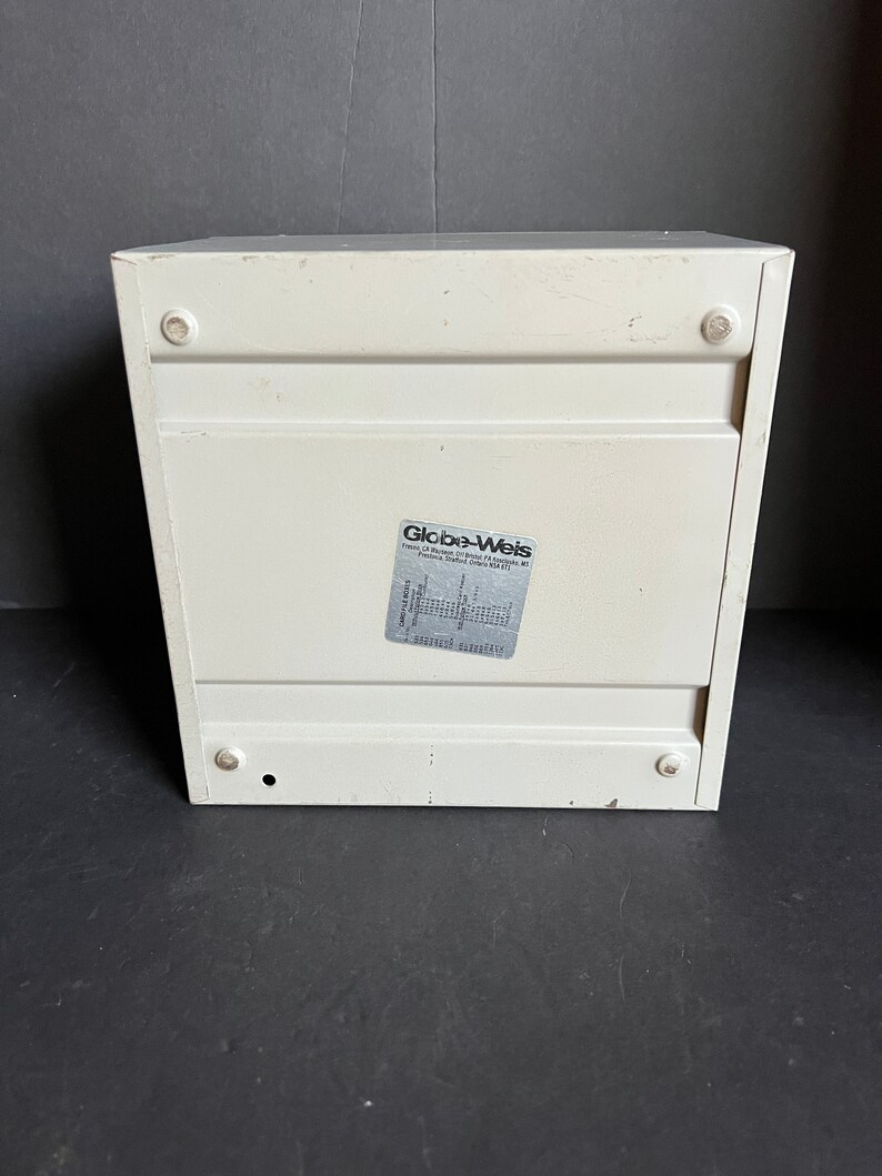 Steel Box Globe Weis Small Box5 X 8 Card File Recipe Box | Etsy