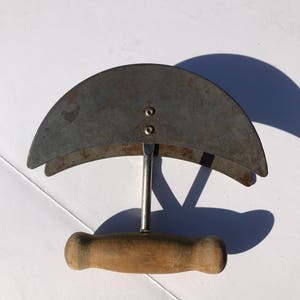 Double Bladed Chopper, Primitive Chopper, Kitchen Chopper, Walnut ...