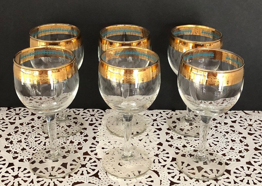 Tiffin, Gold Banded, Crystal Stemware, Sherry Glases, Circa 1930 - Etsy