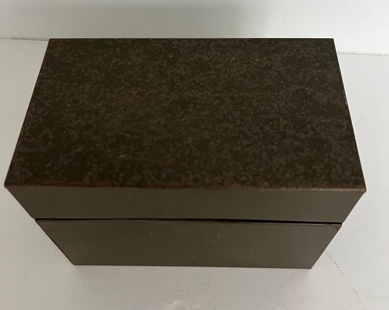 Recipe Box 3x5 Cards Metal Card File Box Vintage Hard to - Etsy