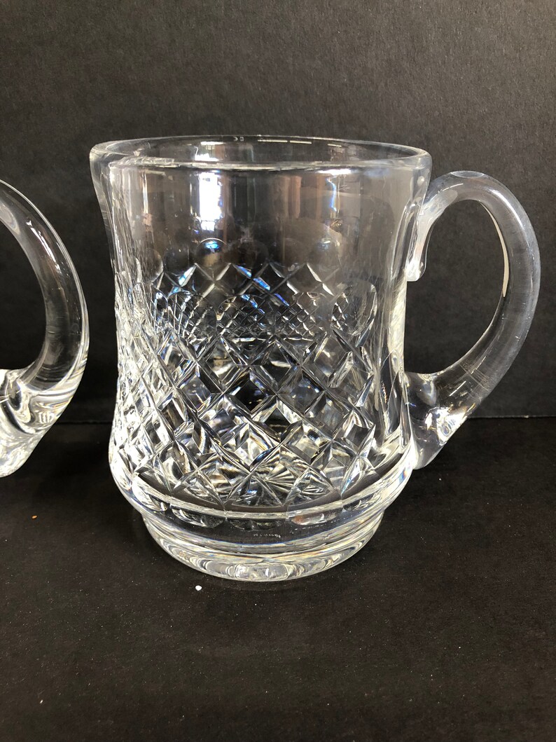 Edinburgh Crystal Beer Tankard Scottish Crystal Stein Set - Etsy