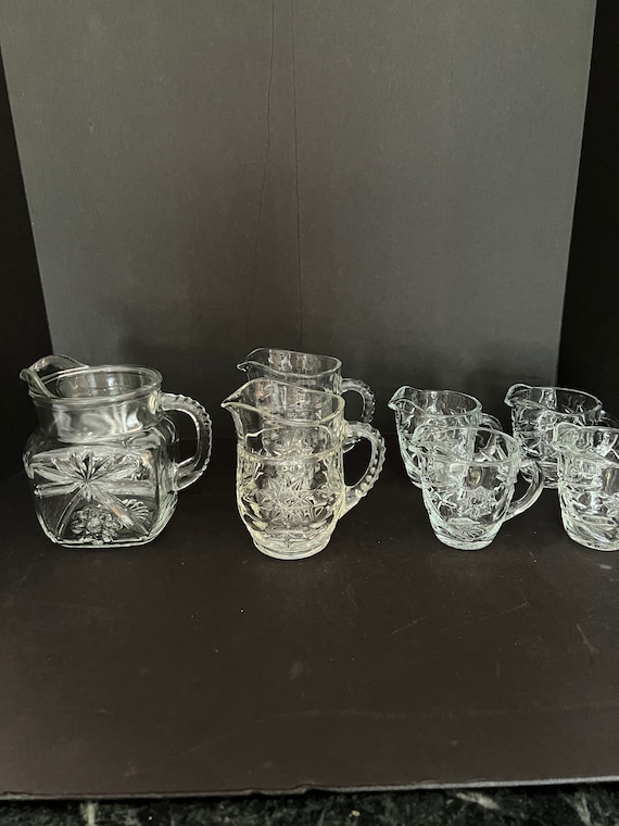 Anchor Hocking Pattern Pressed Star & Fan Prescut Clear - Etsy