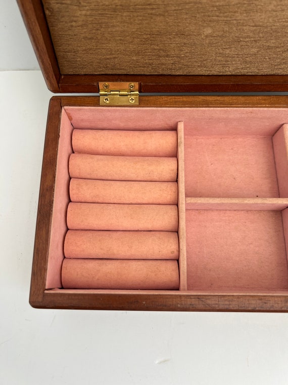 Wood Box, Stain Glass Insert, Jewelry Box, Trinket St… - Gem