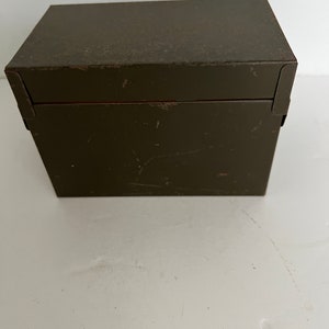 Recipe Box, 3x5 Cards, Metal Card File Box, Vintage, Hard to Find - Etsy