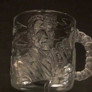 Batman, Riddler, Two Face, Clear Glass Cups, Collectable Mcdonalds ...