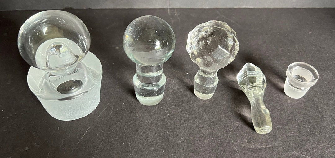 Decanter Stoppers, Chrystal, Antique, Replacement Stoppers, Cruet ...