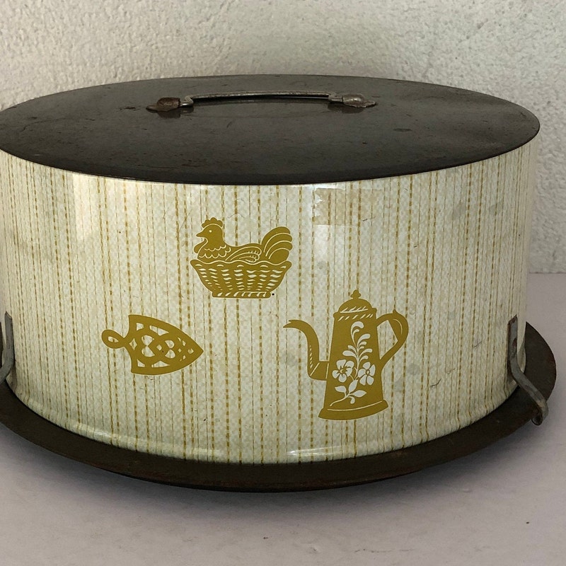 Vintage Cake Tin - Etsy