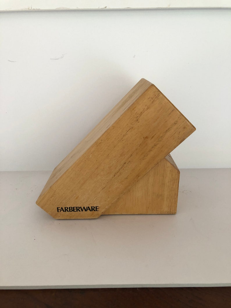 Knife Blocks Vintage Farberware Maple Older Oak Case Block | Etsy