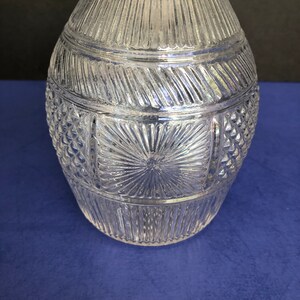 MMA Glass Decanter,acorn Stopper, Sunburst Diamond Pattern, 1820's ...