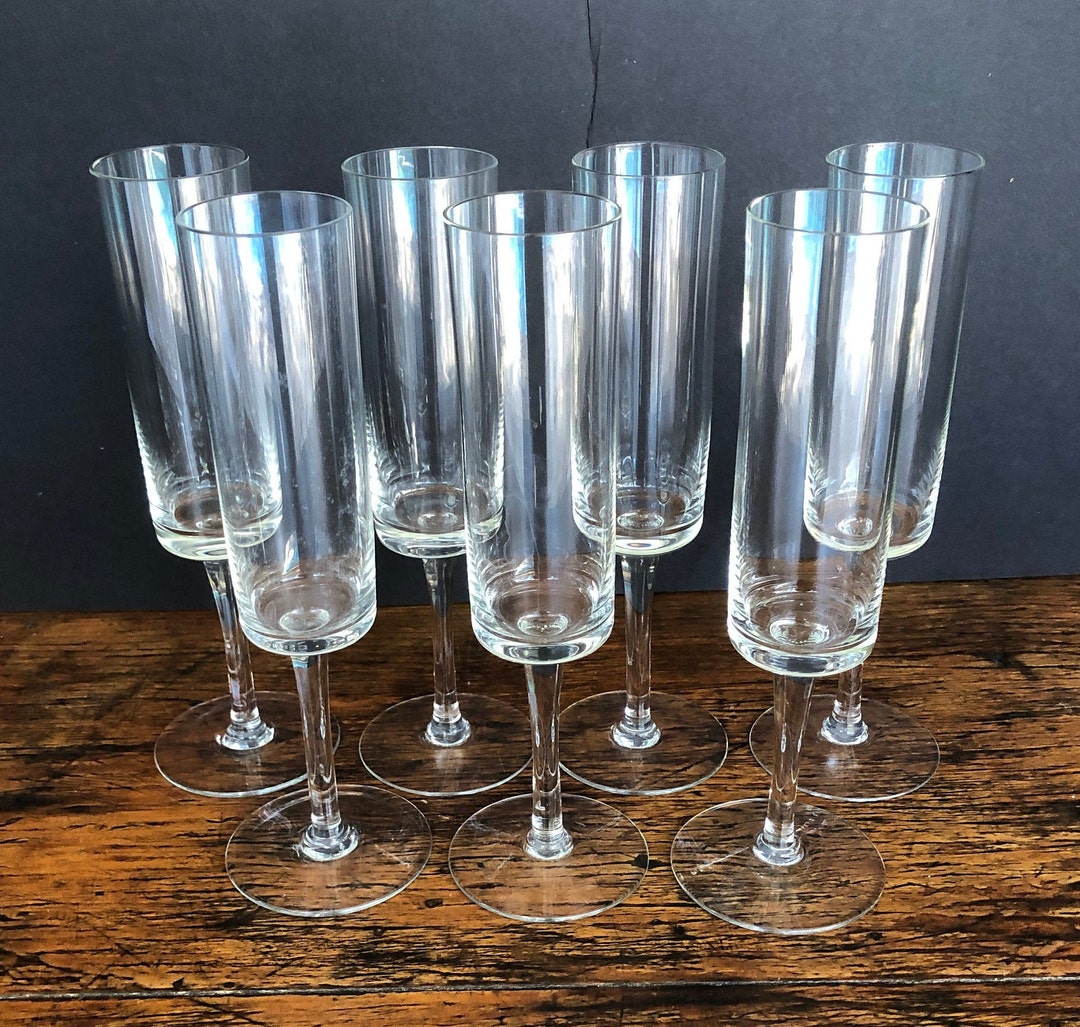 Crystal Champagne Flutes, Perfect ,stemmed Crystal Wine Glasses , Mid ...