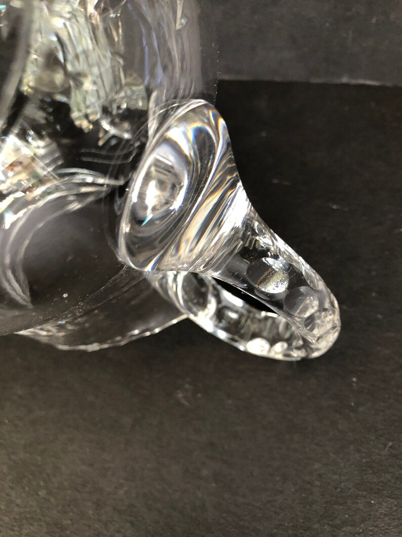 Pitcher Cut Glass Crystal Clear Creamer Milk Pitcher ABC | Etsy