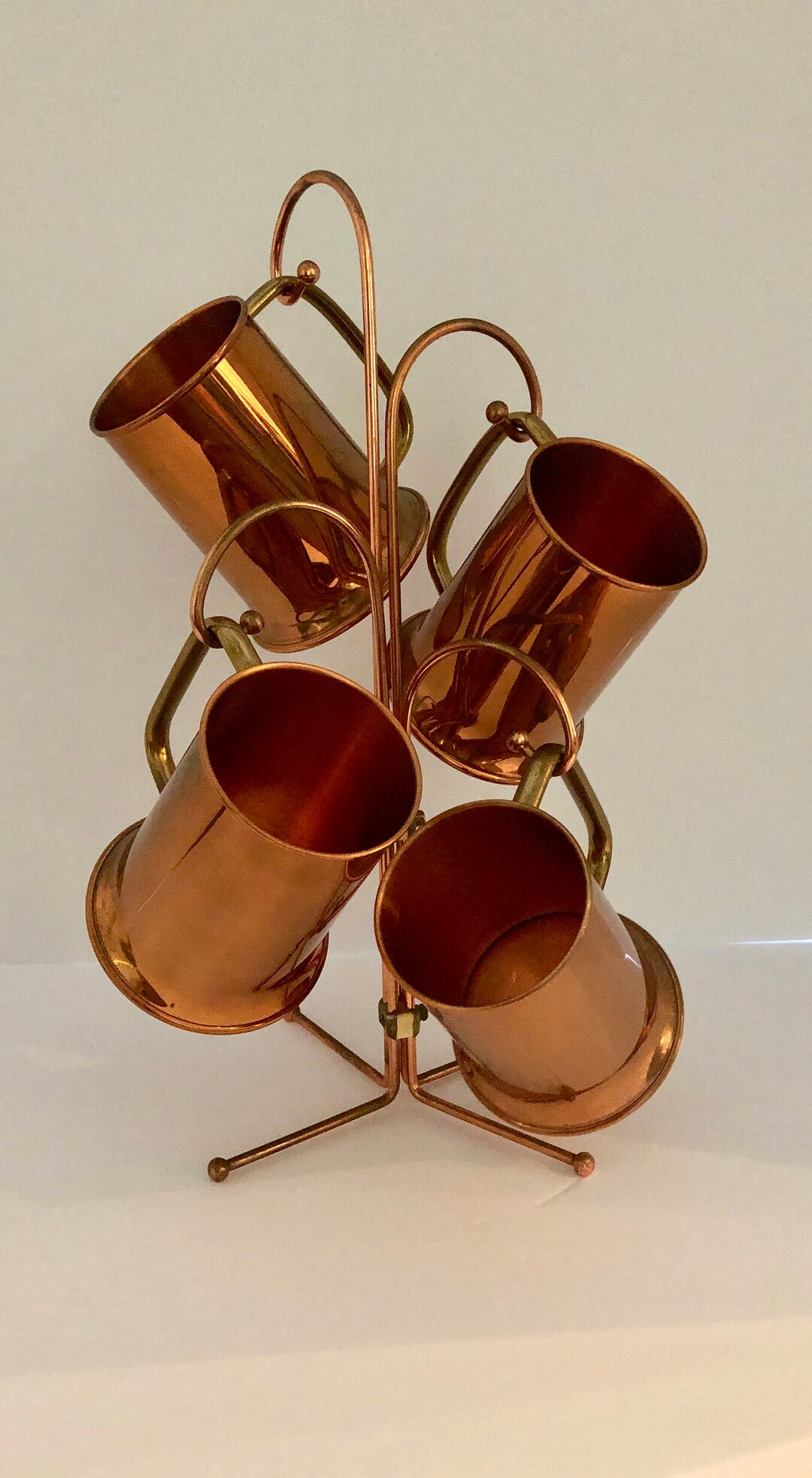 Coppercraft Guild Copper Beer Mugs With Hanging Tree, Moscow Mule Mugs ...