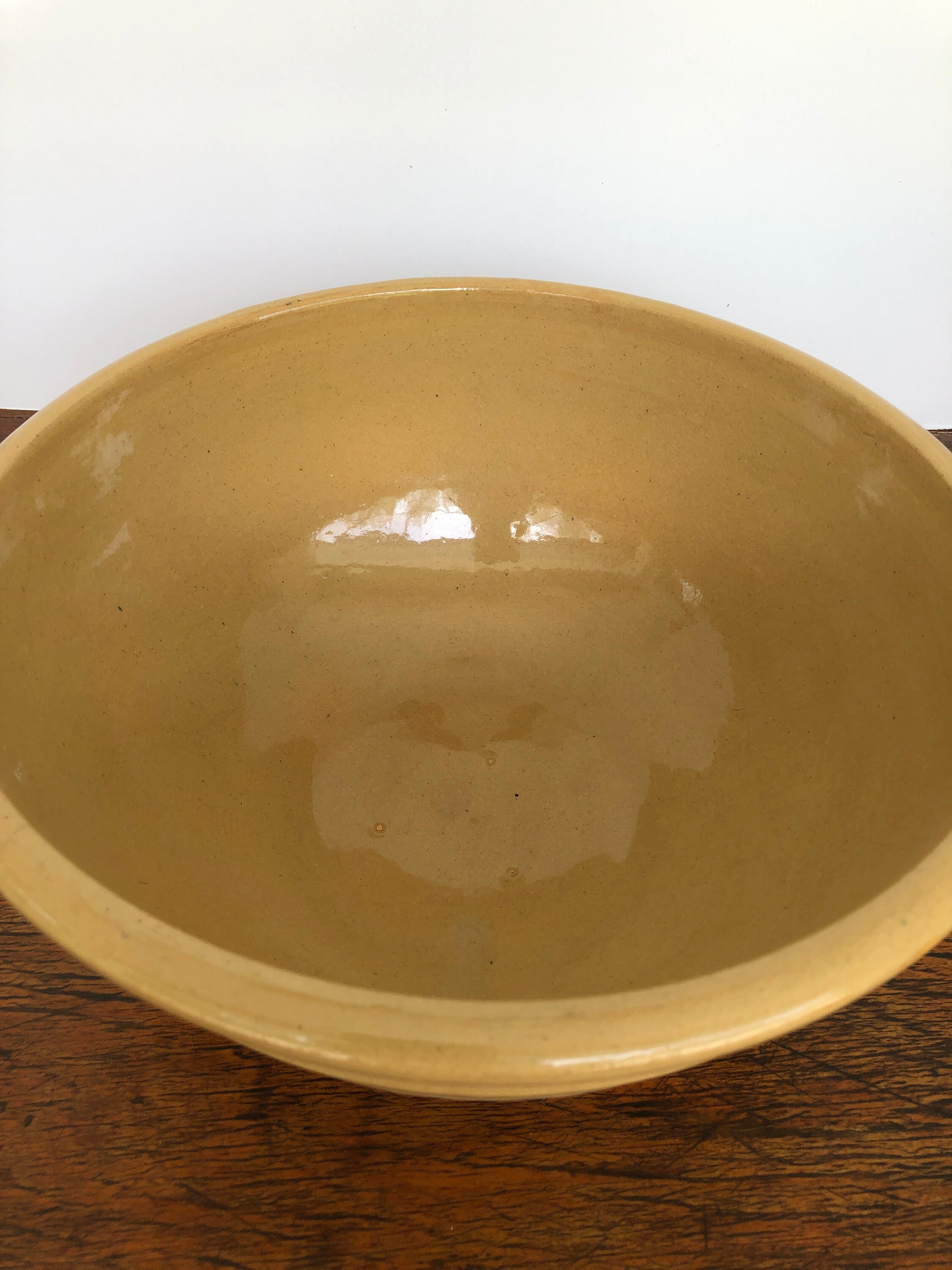 Yellow Ware Mixing Bowl Yellow Ware Stoneware blue and - Etsy