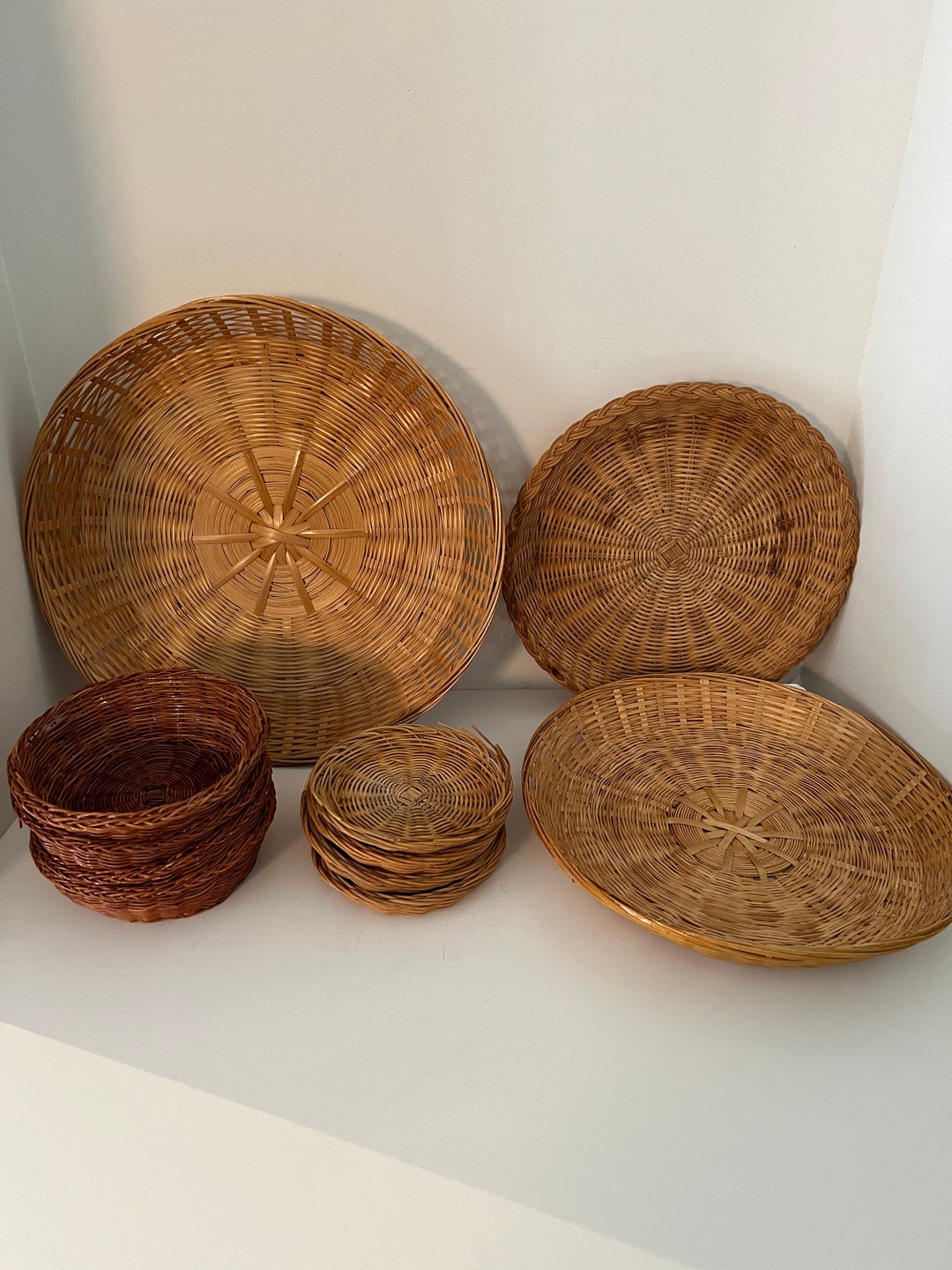 Wicker Plate Holder, Wicker , Bowls, Trays, Picnic Perfect, Light ...