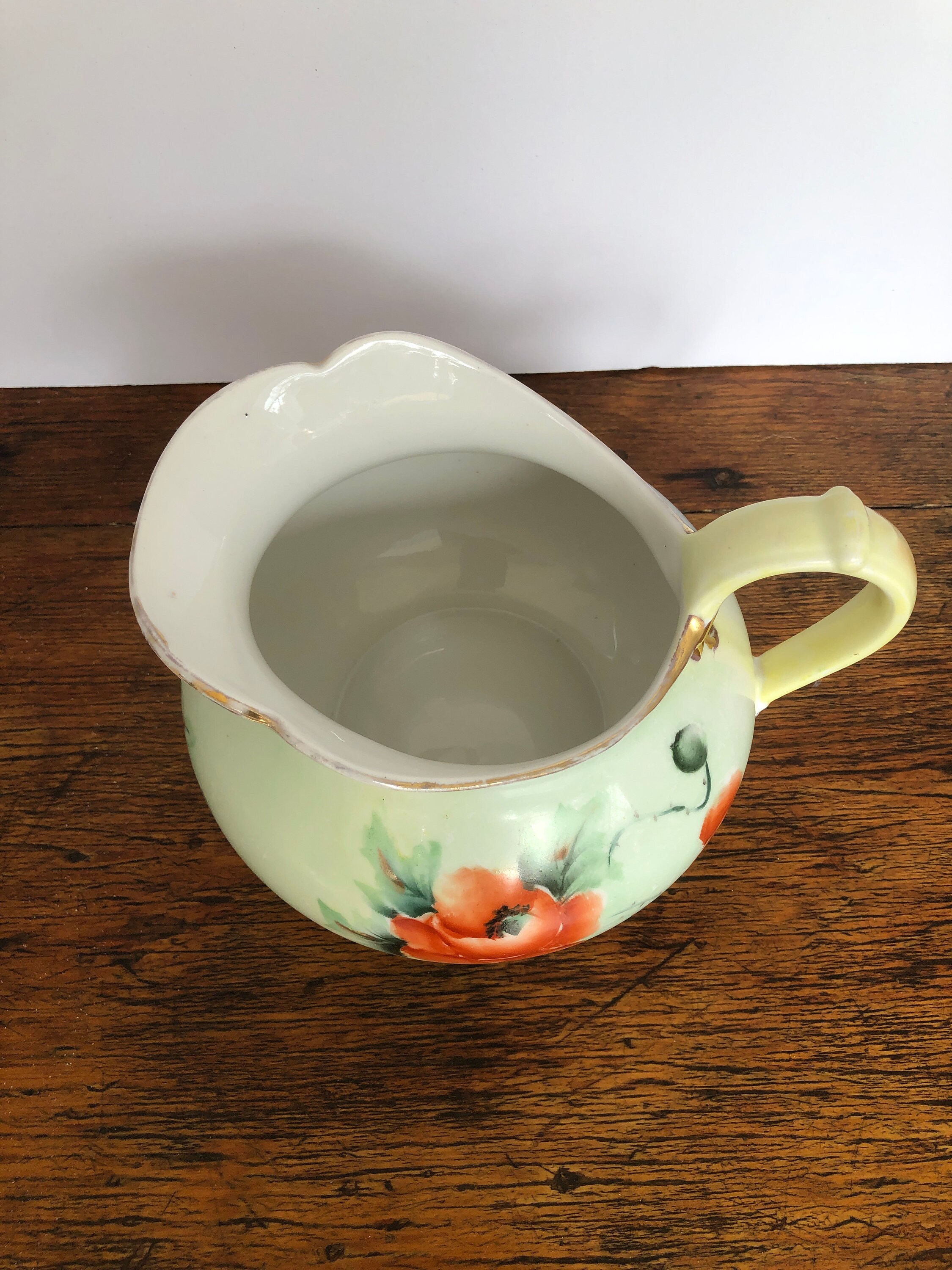 Limoges Poppy Pitcher W. M. Guerin Circa 1900 Gold Gilt - Etsy