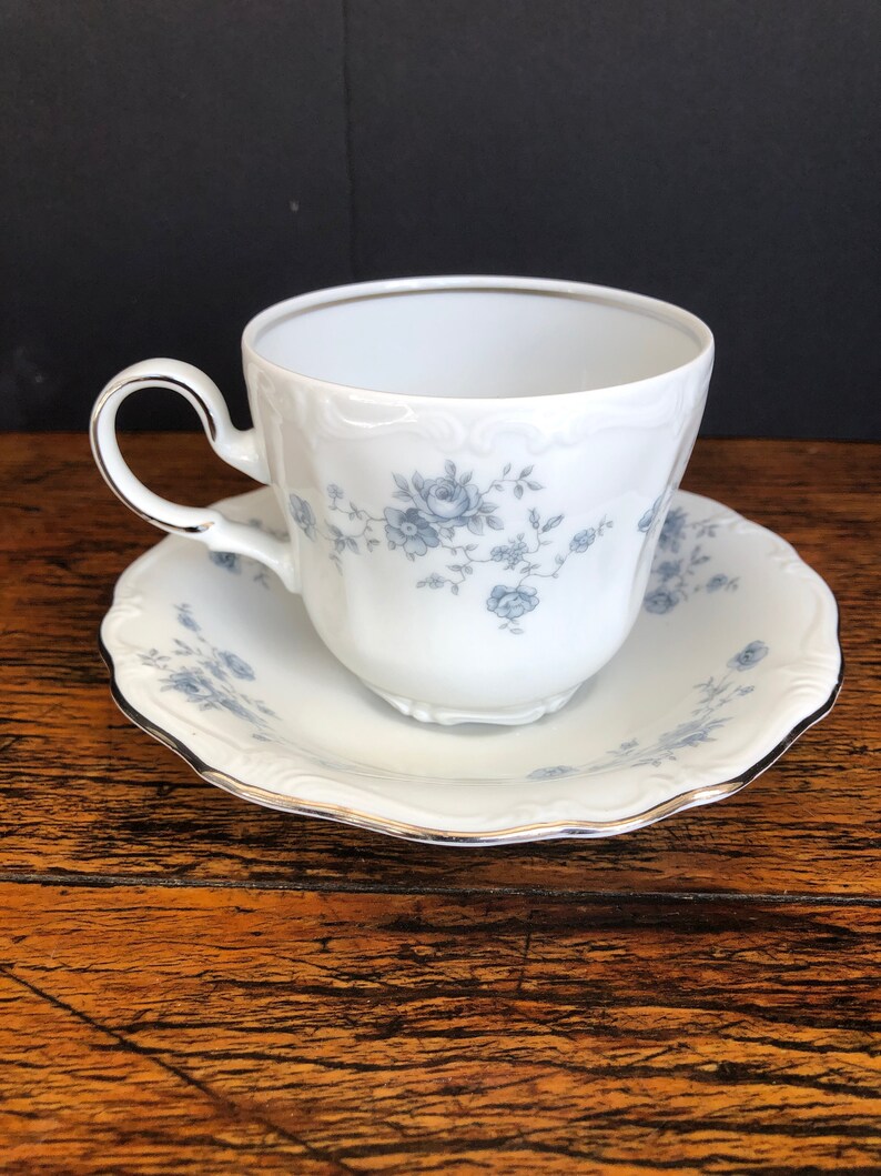 Blue Garland Bavarian Back-stamp Johann Haviland Blue - Etsy