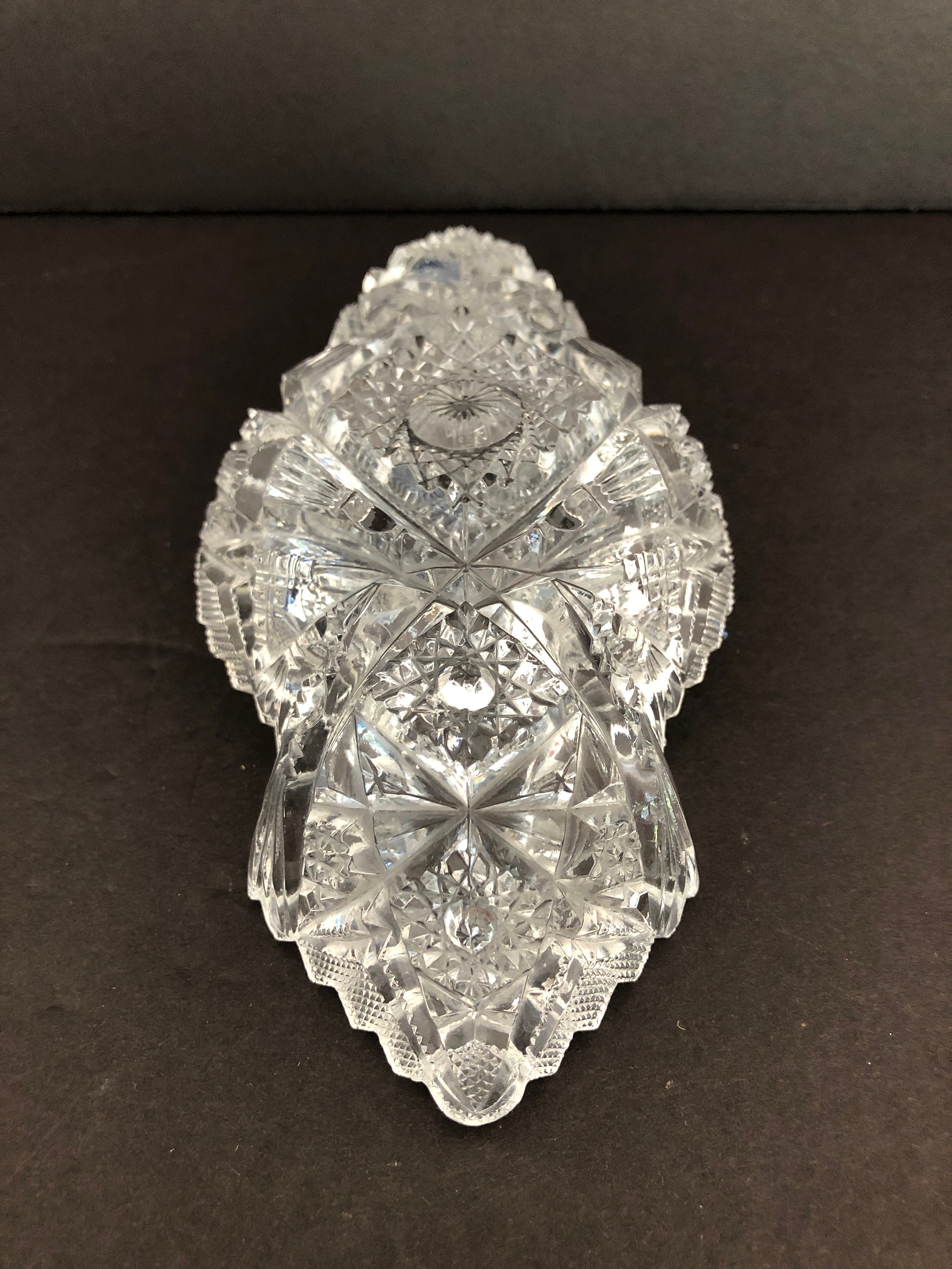 Nucut Crystal Heavy Cut Glass - Etsy