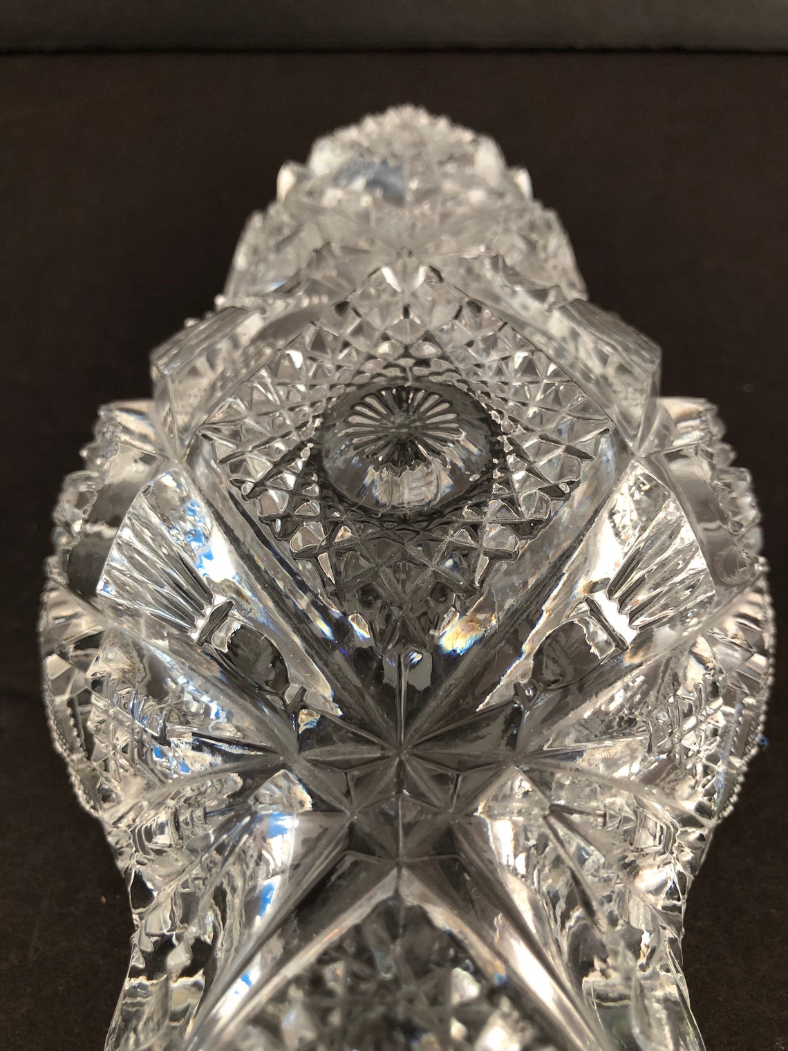 Nucut Crystal Heavy Cut Glass - Etsy