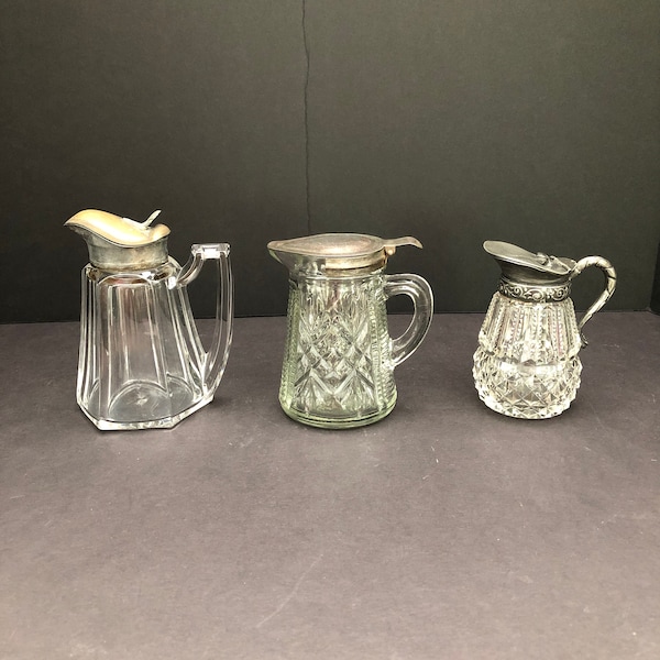 Glass Syrup Pitcher - Etsy