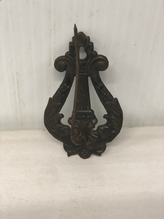 Black Cast Iron Wall Mount Receipt Hook Needle Receipt Hook - Etsy