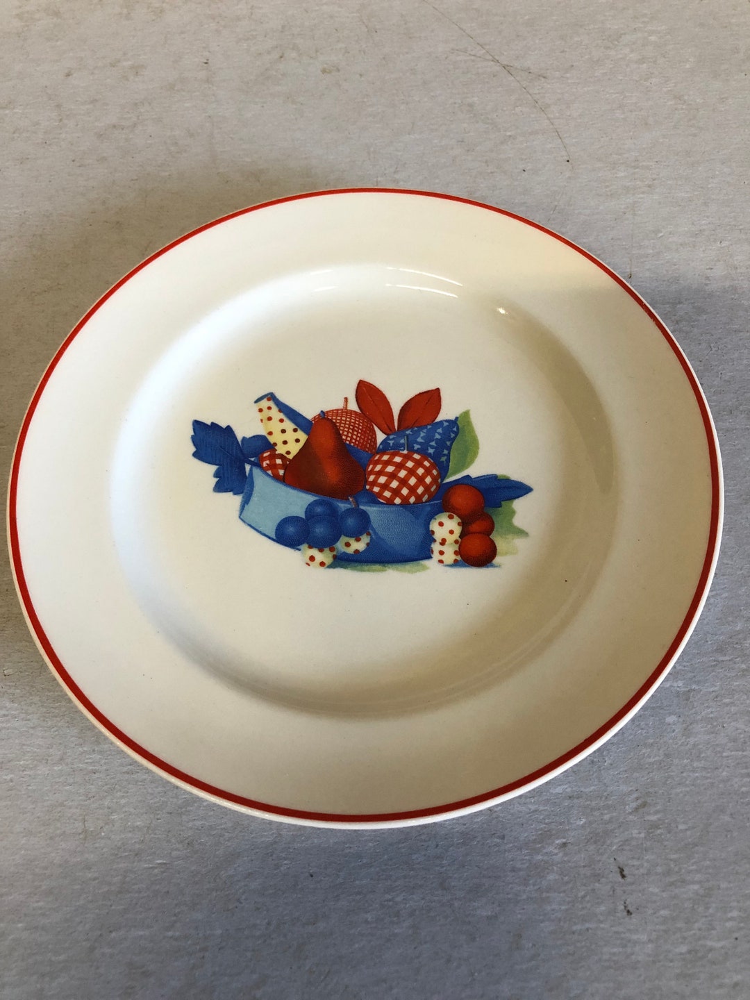 Calico Fruit by UNIVERSAL, Homer Laughlin, Antique Collectables, CIRCA ...