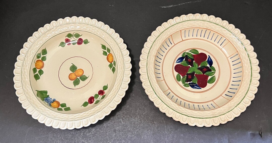 Titanware Pottery, Adams China, England, Antique Plates , Craquelure ...