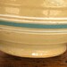 Yellow Ware Mixing Bowl, Yellow Ware, Stoneware ,blue and White Bands ...