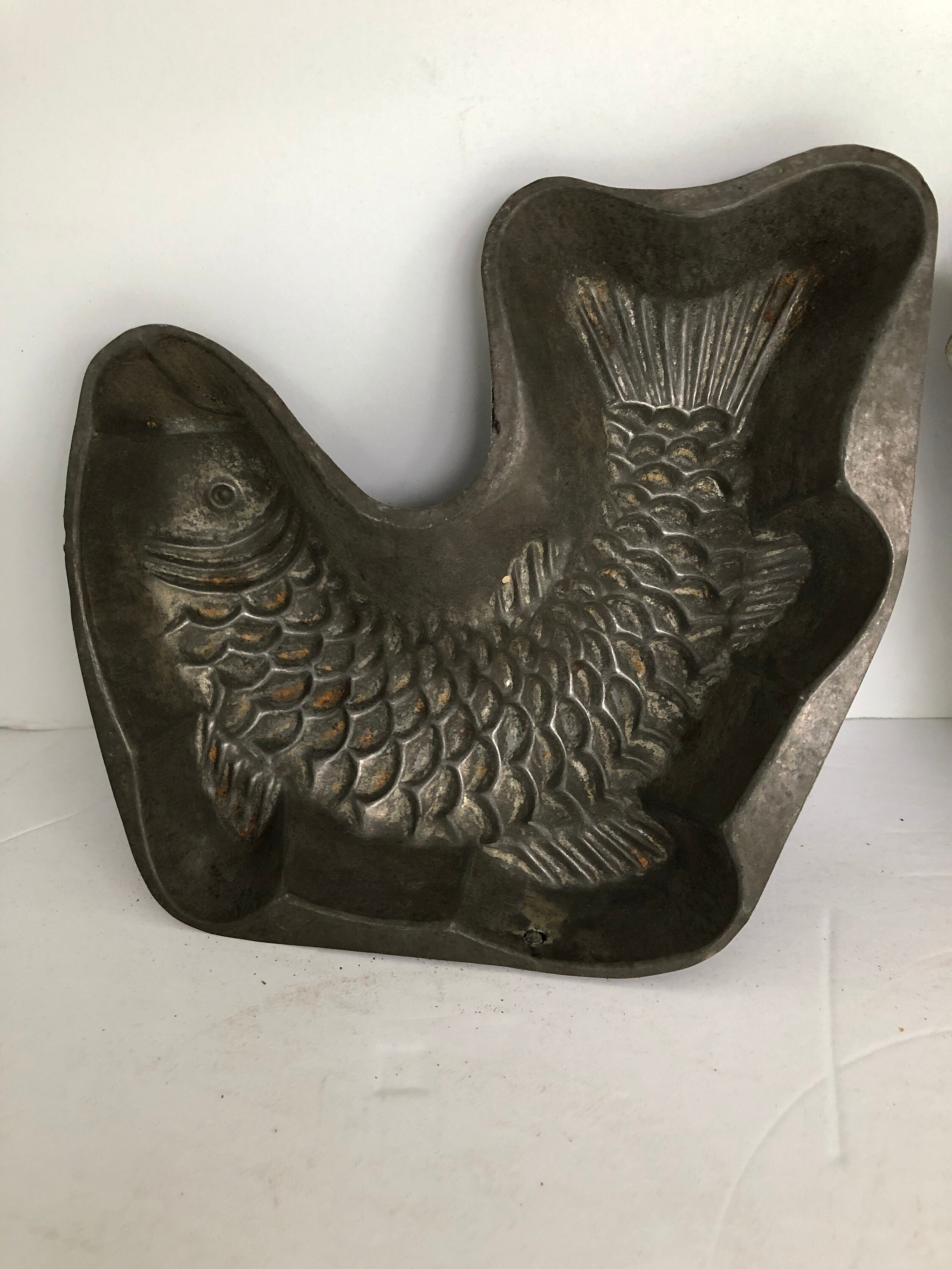 Antique Tin Mold French Tin Mold Fish Mold Fish Wall Hangin | Etsy