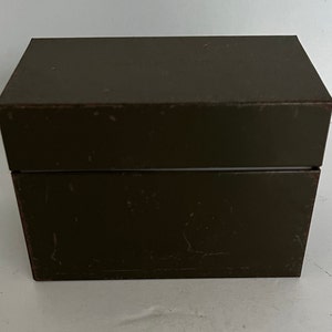 Recipe Box, 3x5 Cards, Metal Card File Box, Vintage, Hard to Find - Etsy