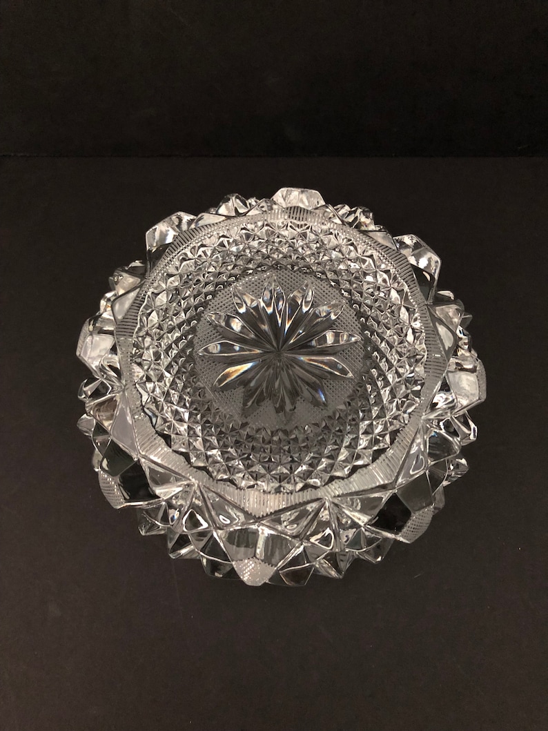 Crystal Ash Tray Dish Heavy Leaded Crystal Glass | Etsy