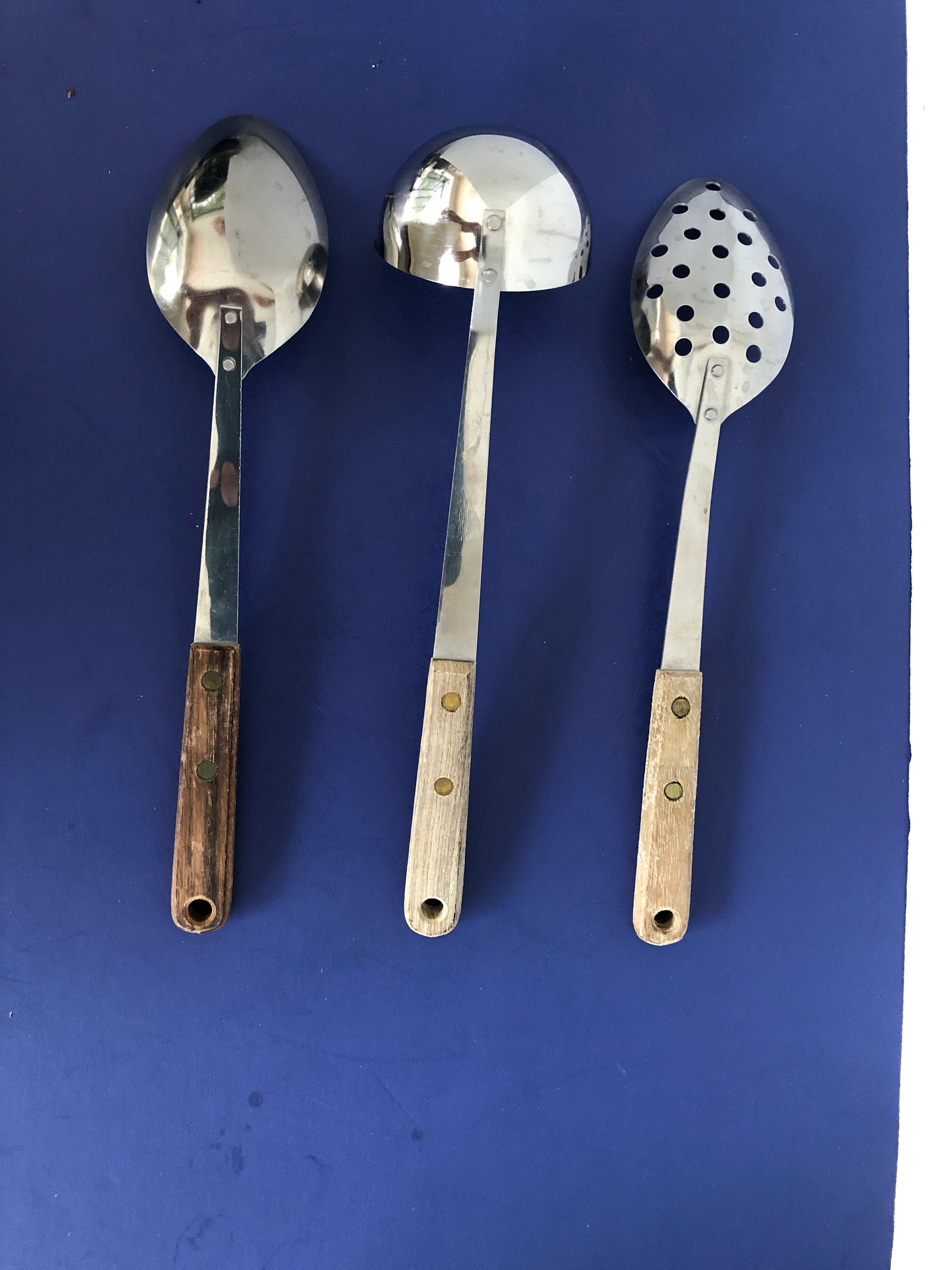 Wood Handled Kitchen Utensils Kitchen Tools Spoon Ladle - Etsy