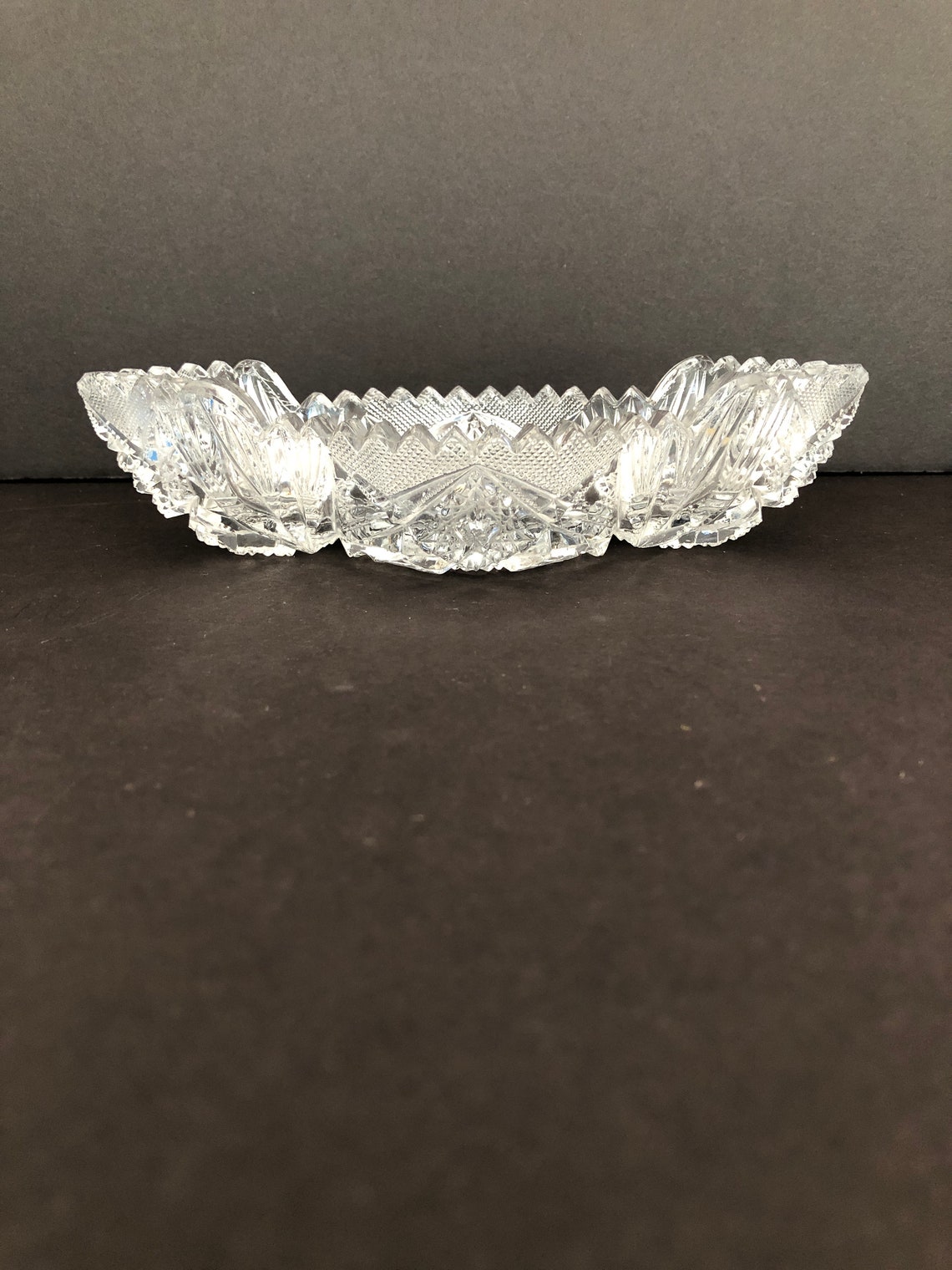 Nucut Crystal Heavy Cut Glass | Etsy