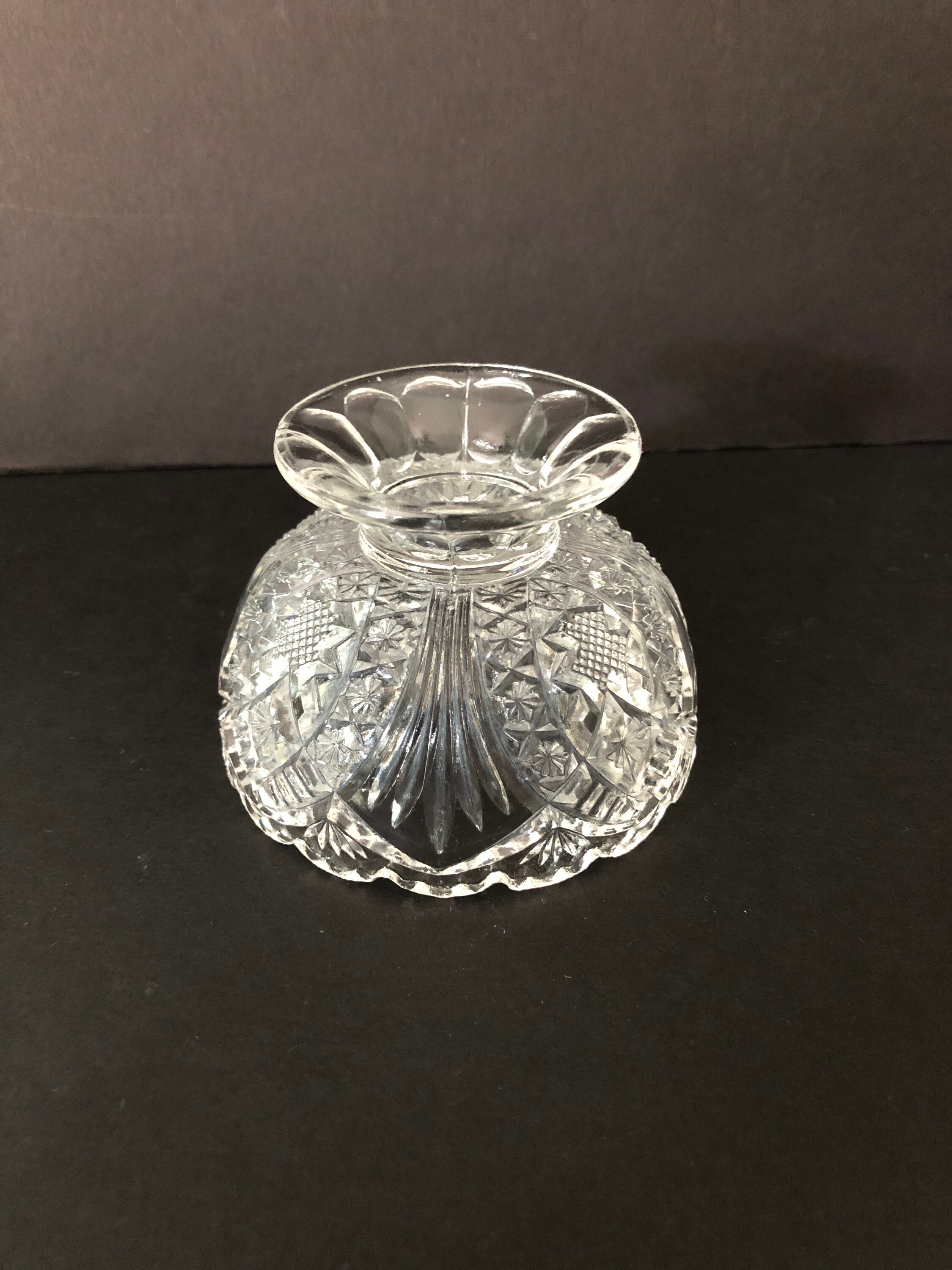 Sherbets, Antique, EAPG, Etched Glass, Flower & Ribbon Motif, Coupe ...