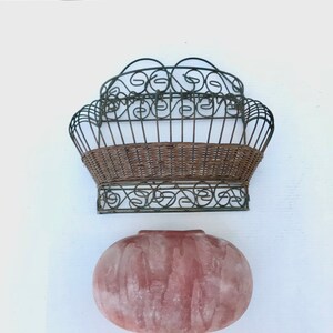 Clay Pot, Wire Wicker Planter,clay Pot Insert, Wall Pocket Planter - Etsy
