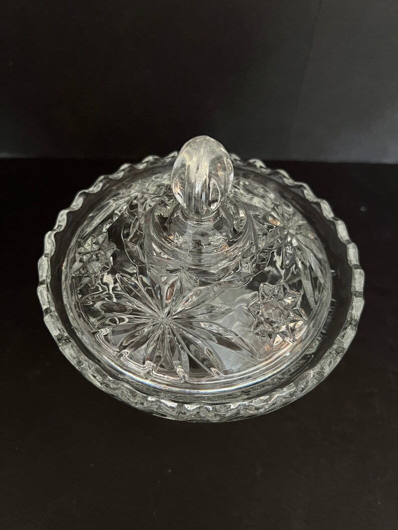 Anchor Hocking, Pattern Pressed Star & Fan, Prescut Clear, Circa 1960 ...