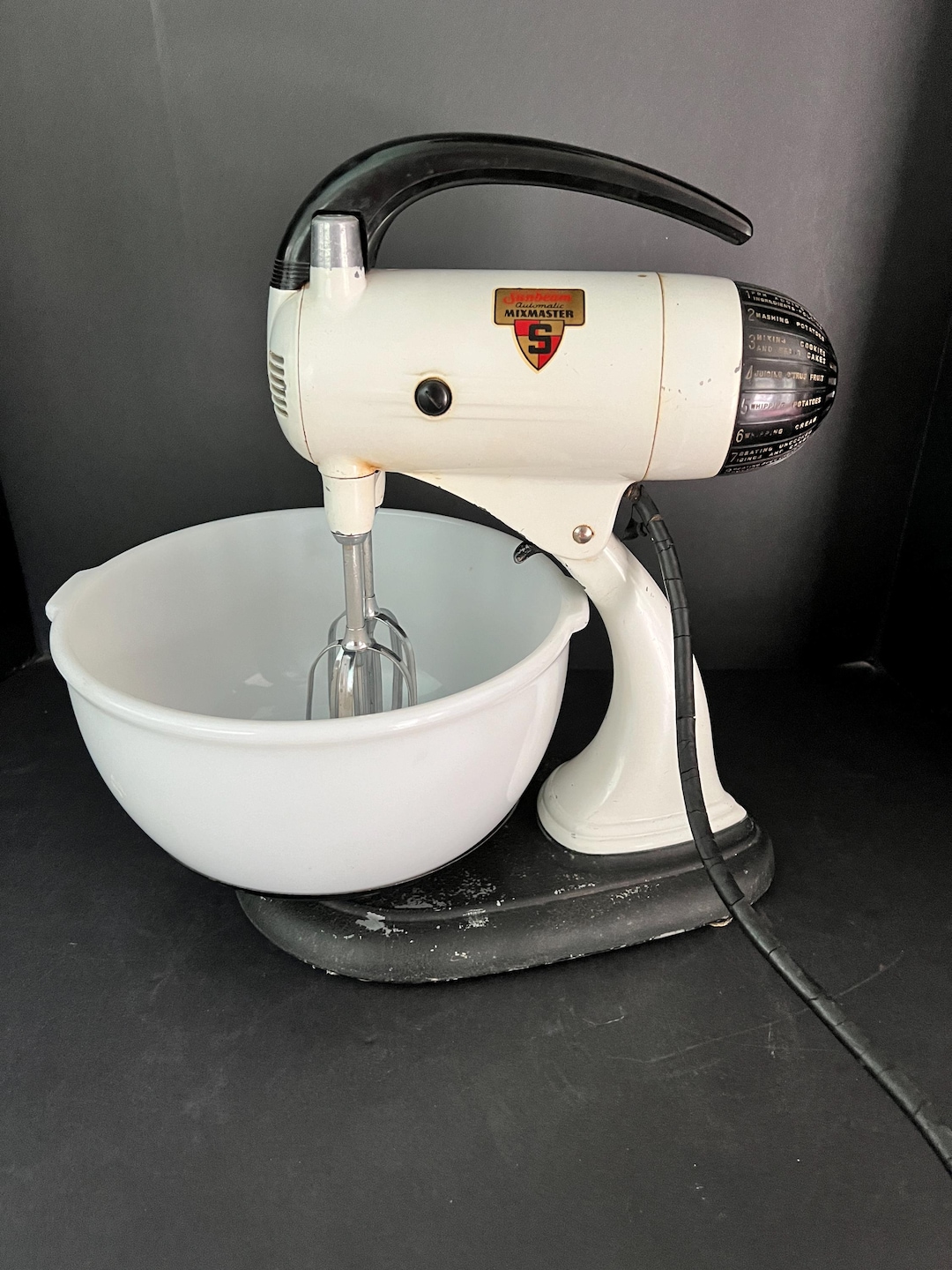 Sunbeam, Mix Master, Model 7B, Original Bowl, Circa 1940s, Electric ...