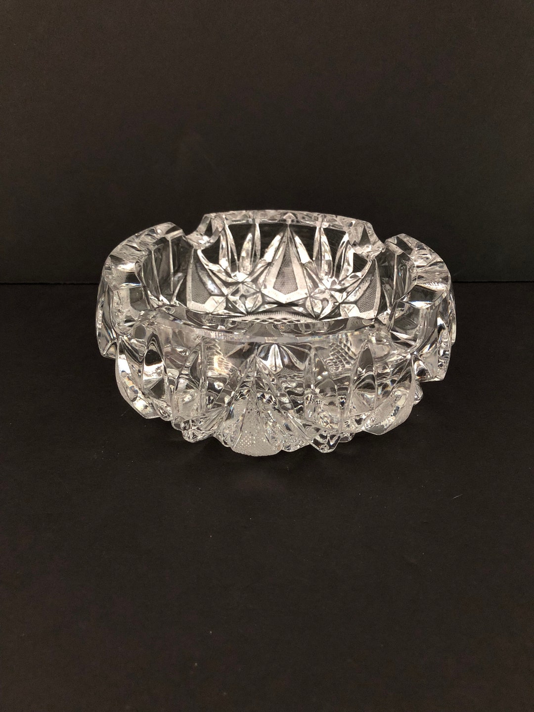 Crystal Ash Tray, Dish, Heavy, Leaded Crystal Glass - Etsy