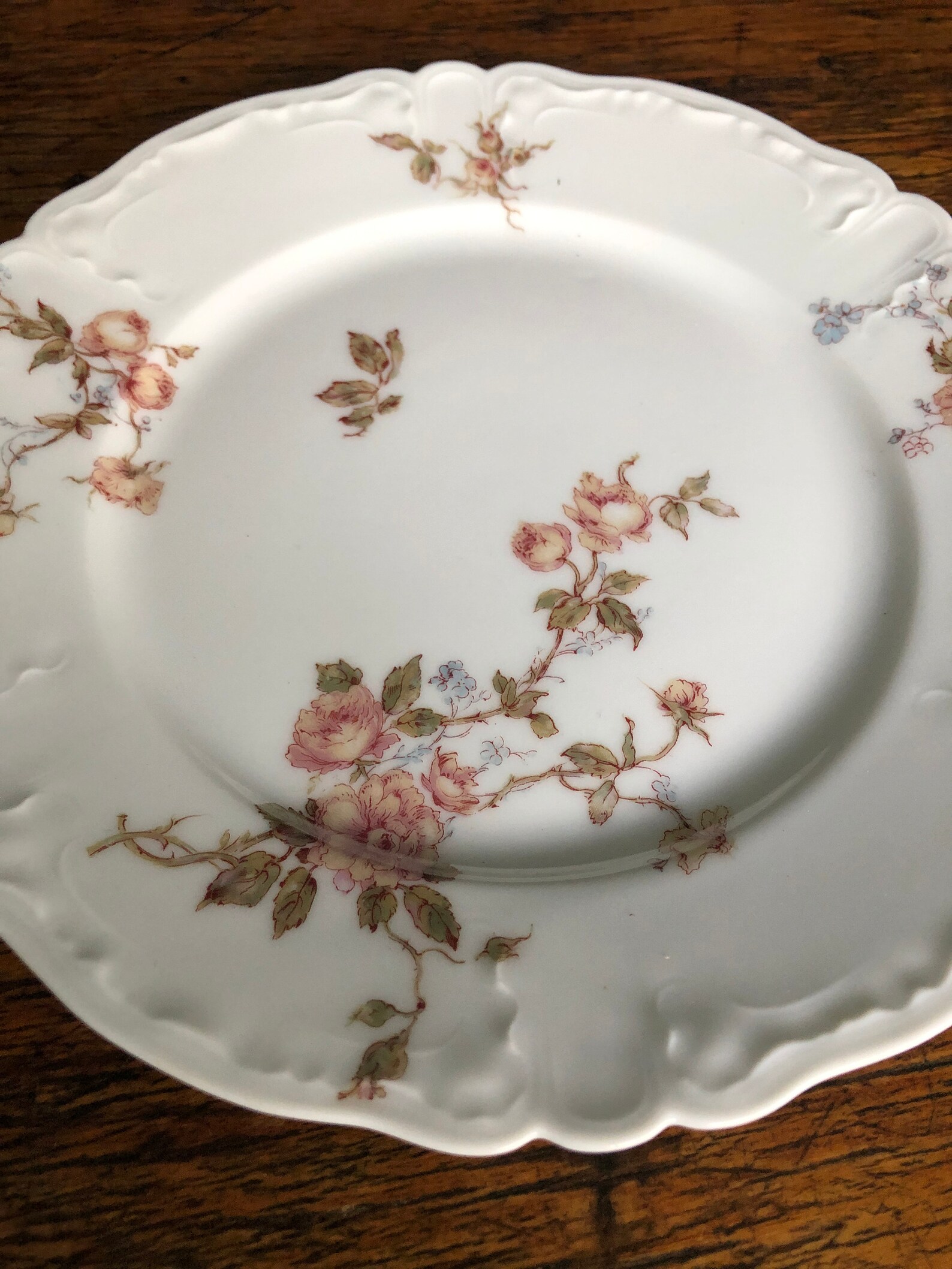 Haviland Limoges China Rose Pattern Antique Discontinued | Etsy