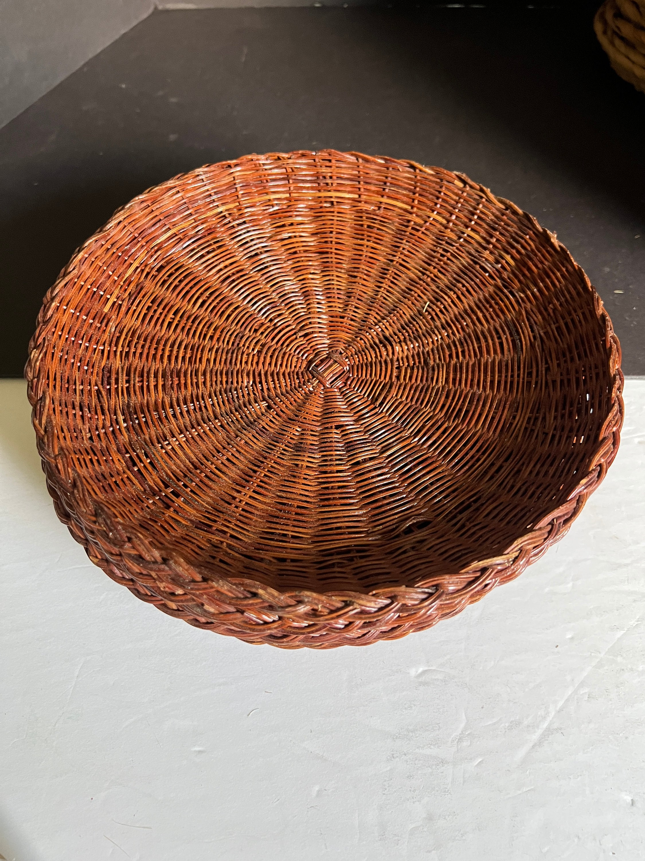 Paper Plate Holders Wicker Plate. Grass Plates Colored Grass - Etsy